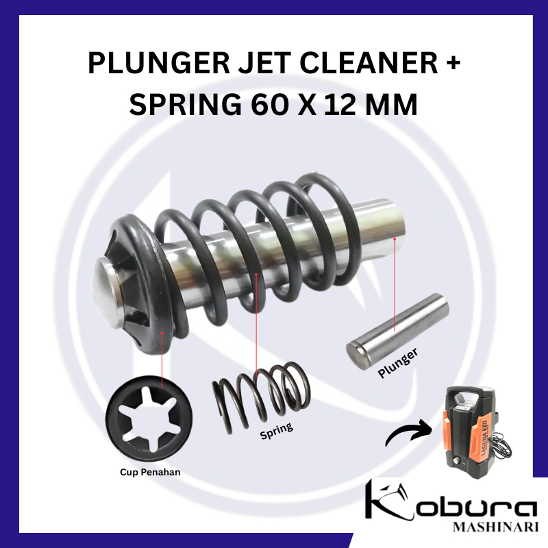 MESIN Jet Cleaner Plunger Set Spring and Piston Plunger Washing Machine ...