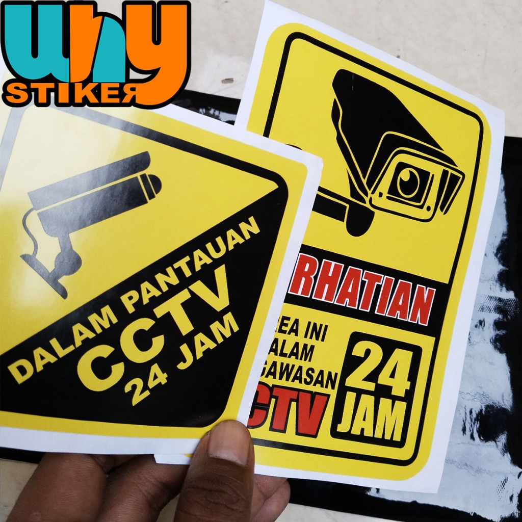 24 Hour cctv Monitoring Stickers 24 Hour cctv Stickers WARUNG cctv ...