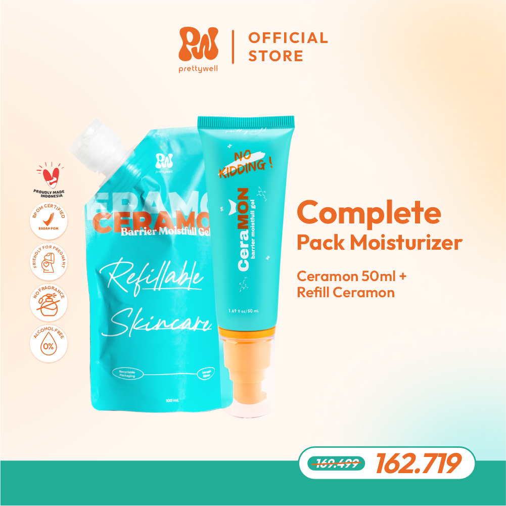 Prettywell Complete Pack Moisturizer [ Moisturizer CeraMon 100 ML ...