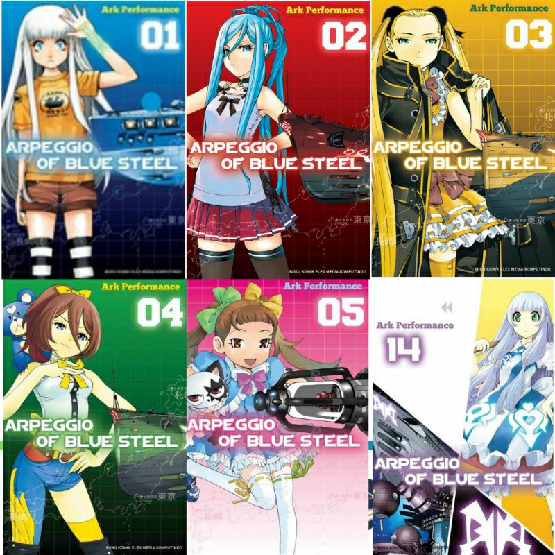 Arpeggio of Blue Steel Comics - 1 2 3 4 5 13 14 | Elex Media | Manga Ori Gramedia | Shopee Malaysia