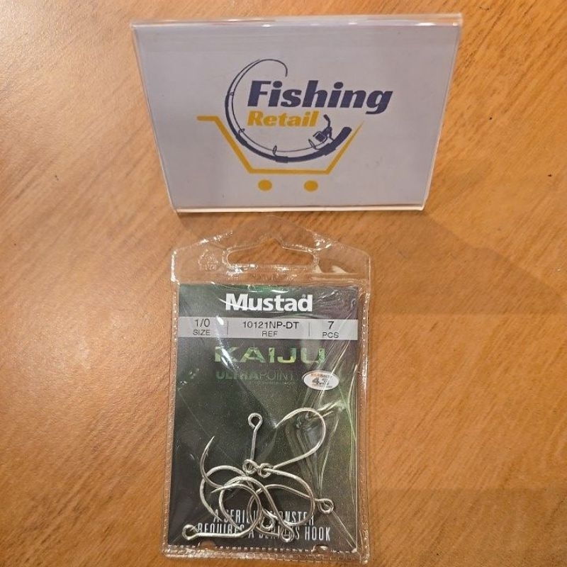 Mustad KAIJU INLINE SINGLE HOOK Size 1/0 - Qty 7 pcs | Shopee Malaysia