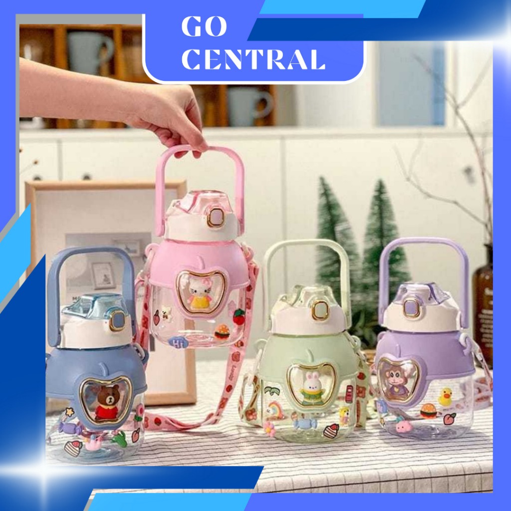 Transparent Plastic Drinking Bottle 2 Ways To Drink Doll Model & Bross ...