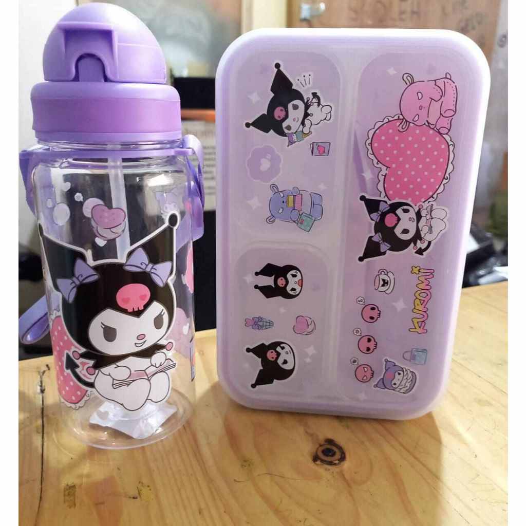 Sanrio Kuromi Character Mini Lunch Box SET 3675 X900 BPA FREE(SET 2361 ...