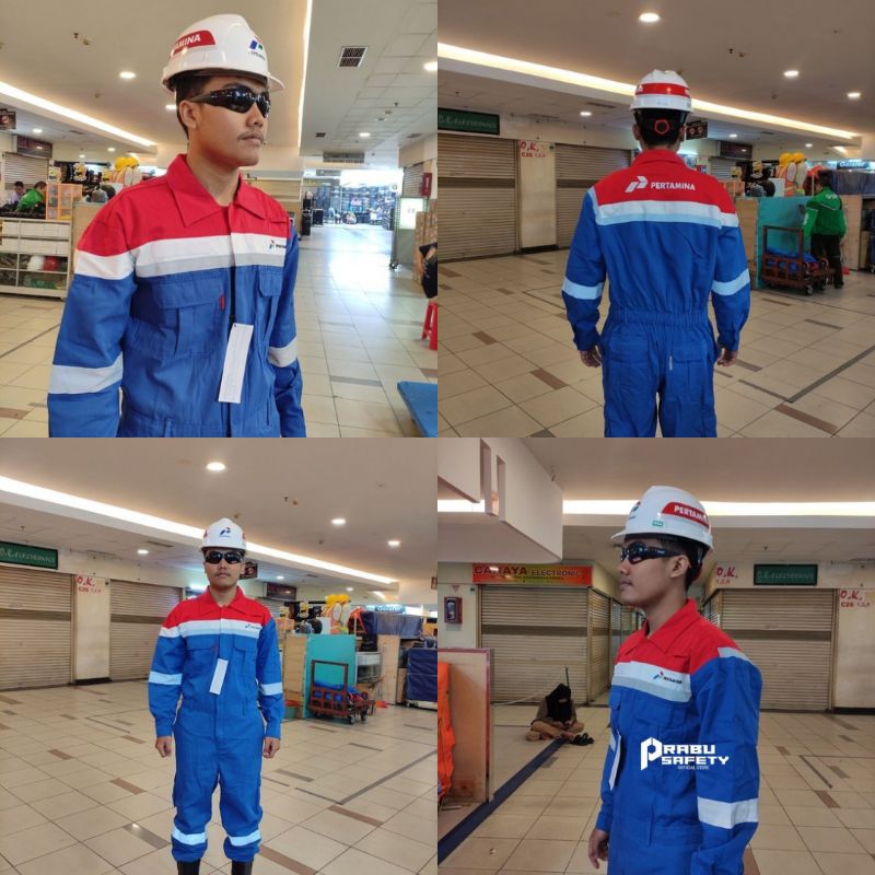Wearpack Safety Pertamina New Nomex IIIA Anti-Fire | Coverall Wearpack ...