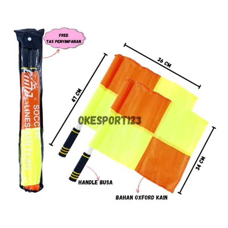 Football REFEREE FLAG / CIMA FOOTBALL REFEREE LINE JUDGE FLAG | Shopee ...