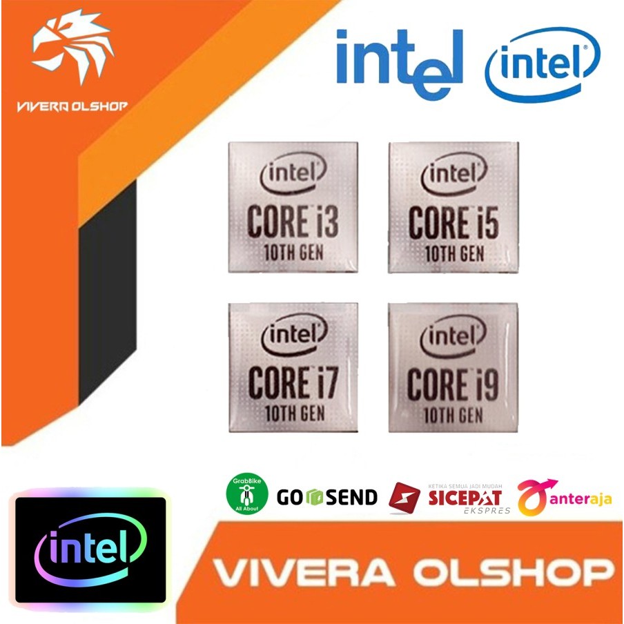 ORIGINAL GEN 10 INTEL STICKERS | Shopee Malaysia
