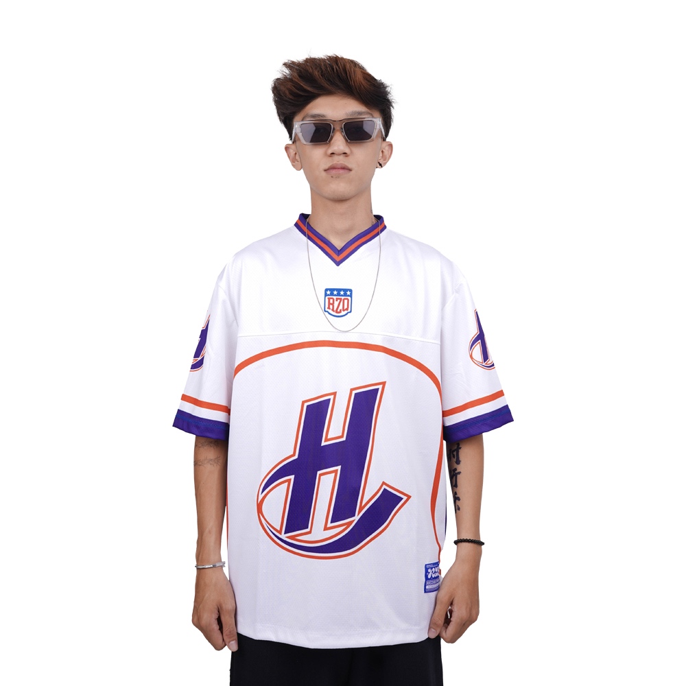Rzq / H / ALPHABET SERIES / Jersey / Oversize / Streetwear / Retro ...