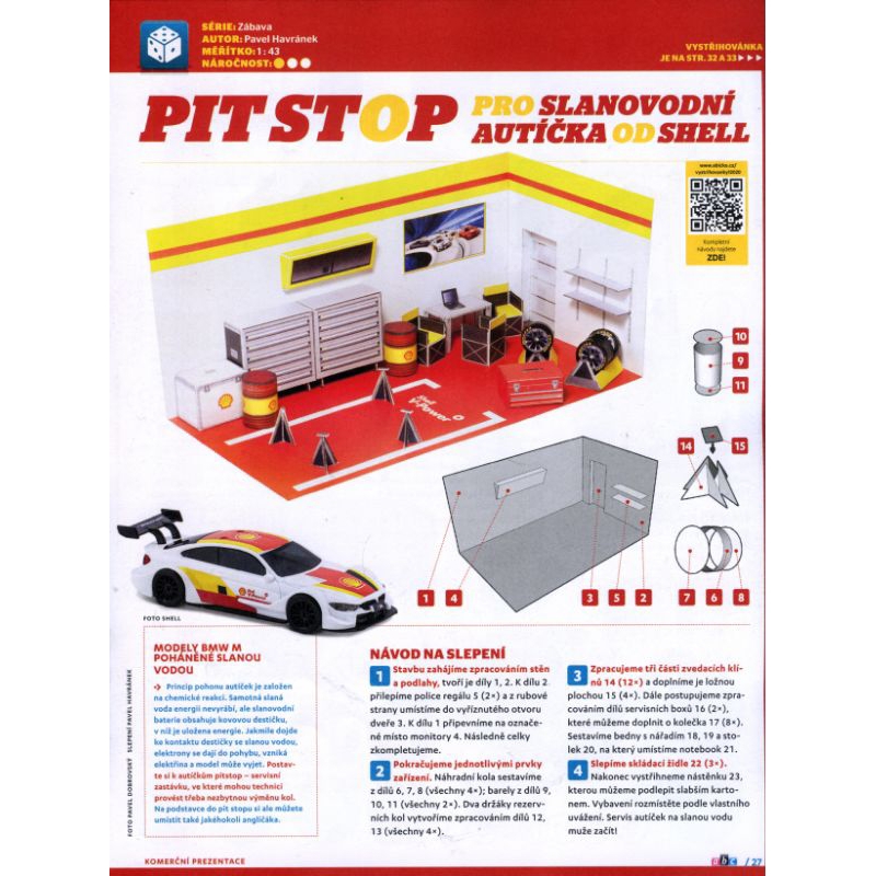 Pitstop diorama papercraft pattern sheet scales 43, 50, and 64 (3OP-E4) | Shopee Malaysia