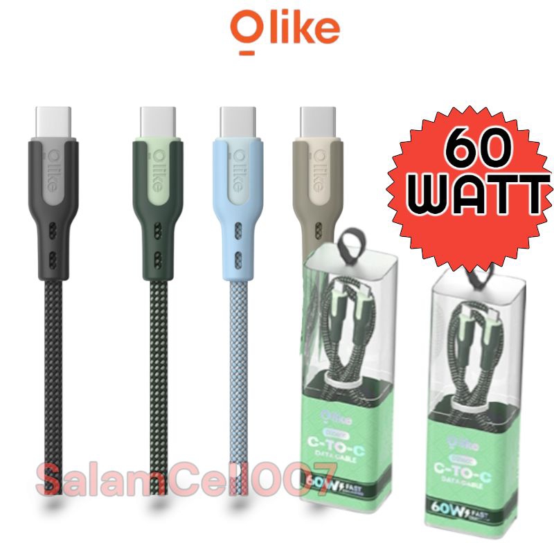 Original OLIKE D206CC 60W Type-C to Type-C Cable, Official Guarantee ...
