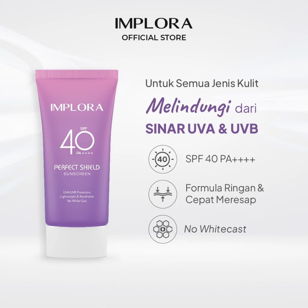 Implora Perfect Shield Sunscreen SPF 40 PA++++ 50ml | Shopee Malaysia