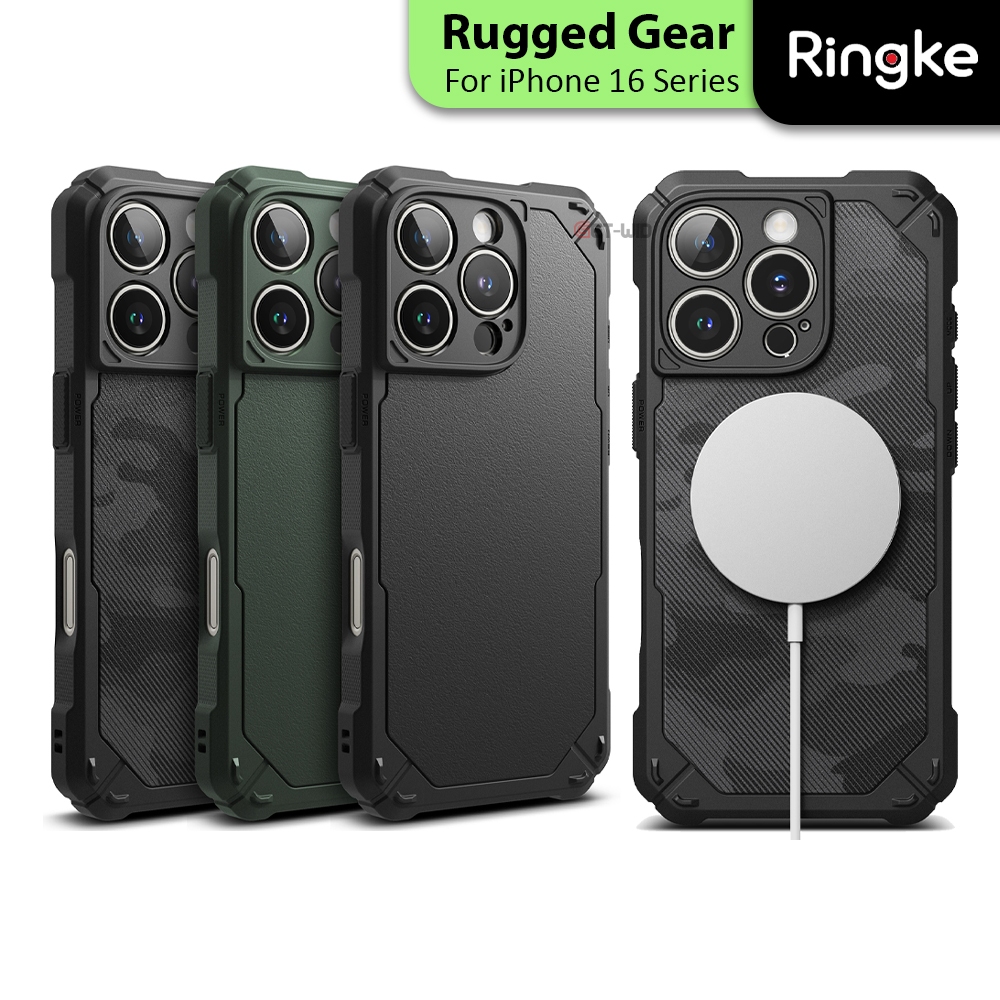 Case iPhone 16 Pro Max Plus Ringke Rugged Gear MagSafe Magnetic Casing ...