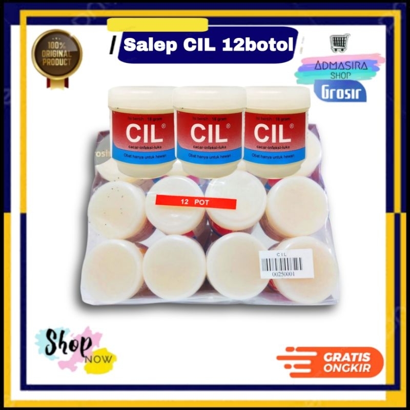 Cil Ointment 18 grams 1 Pack contains 12 bottles of Topical Medicine ...