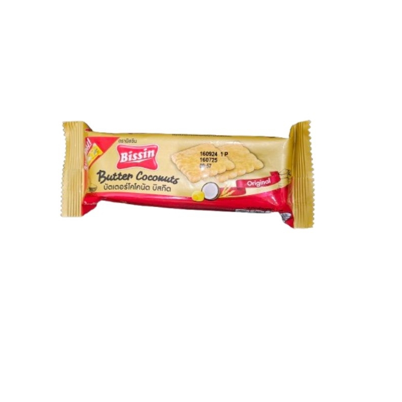 Original Bissin Butter Coconut Biscuits Thai Snack Biscuits 36 grams ...
