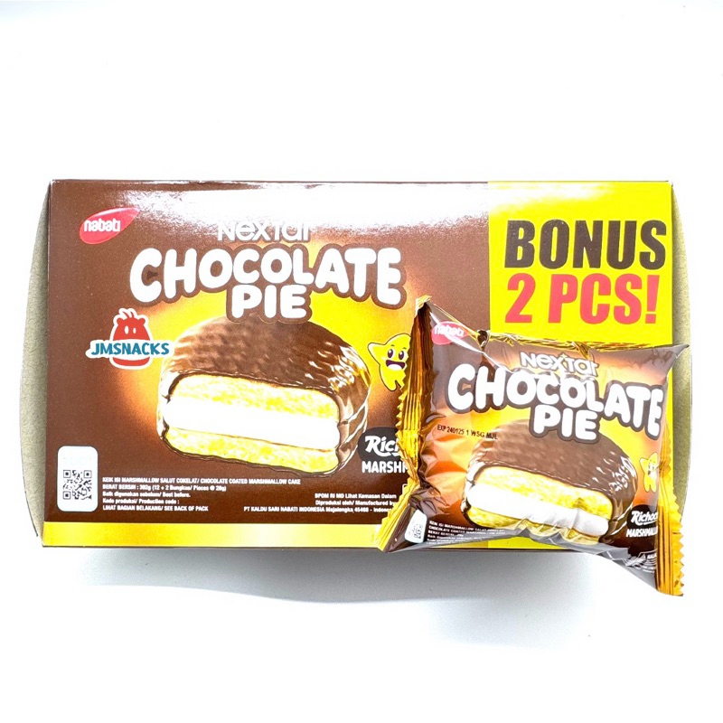 LOTTE Nabati Nextar Chocolate Pie PAK 1 Box contains 12 pcs - otte ...