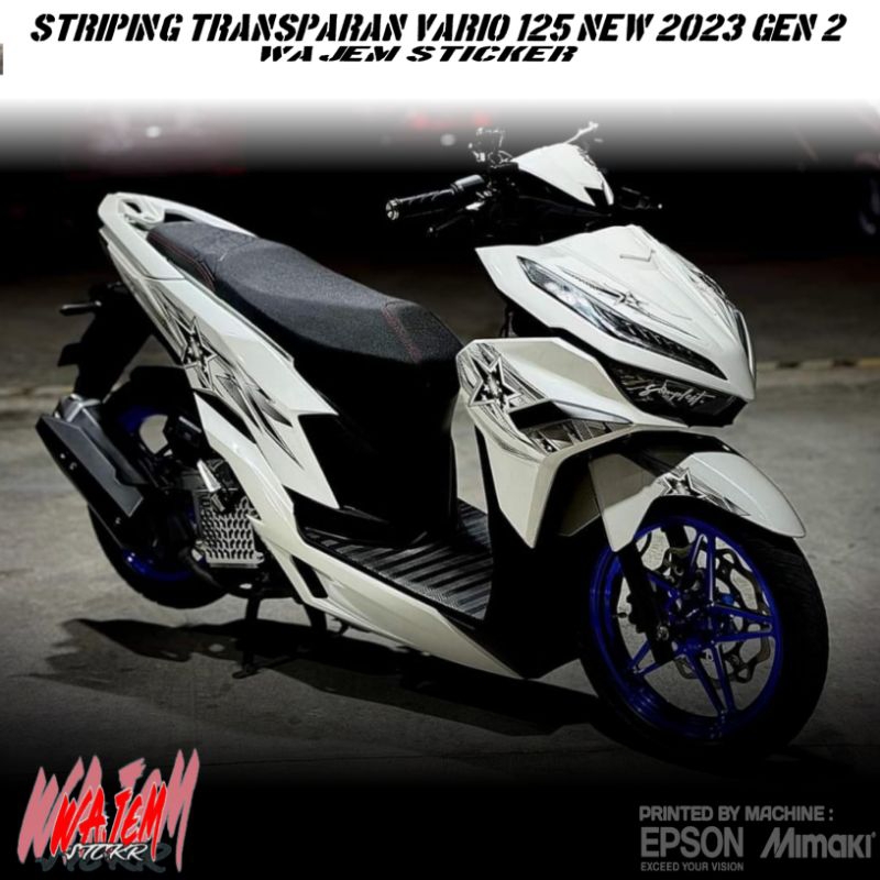 TRANSPARENT STRIPING VARIO 125 NEW 2023 GEN 2 STAR MODEL | Shopee Malaysia