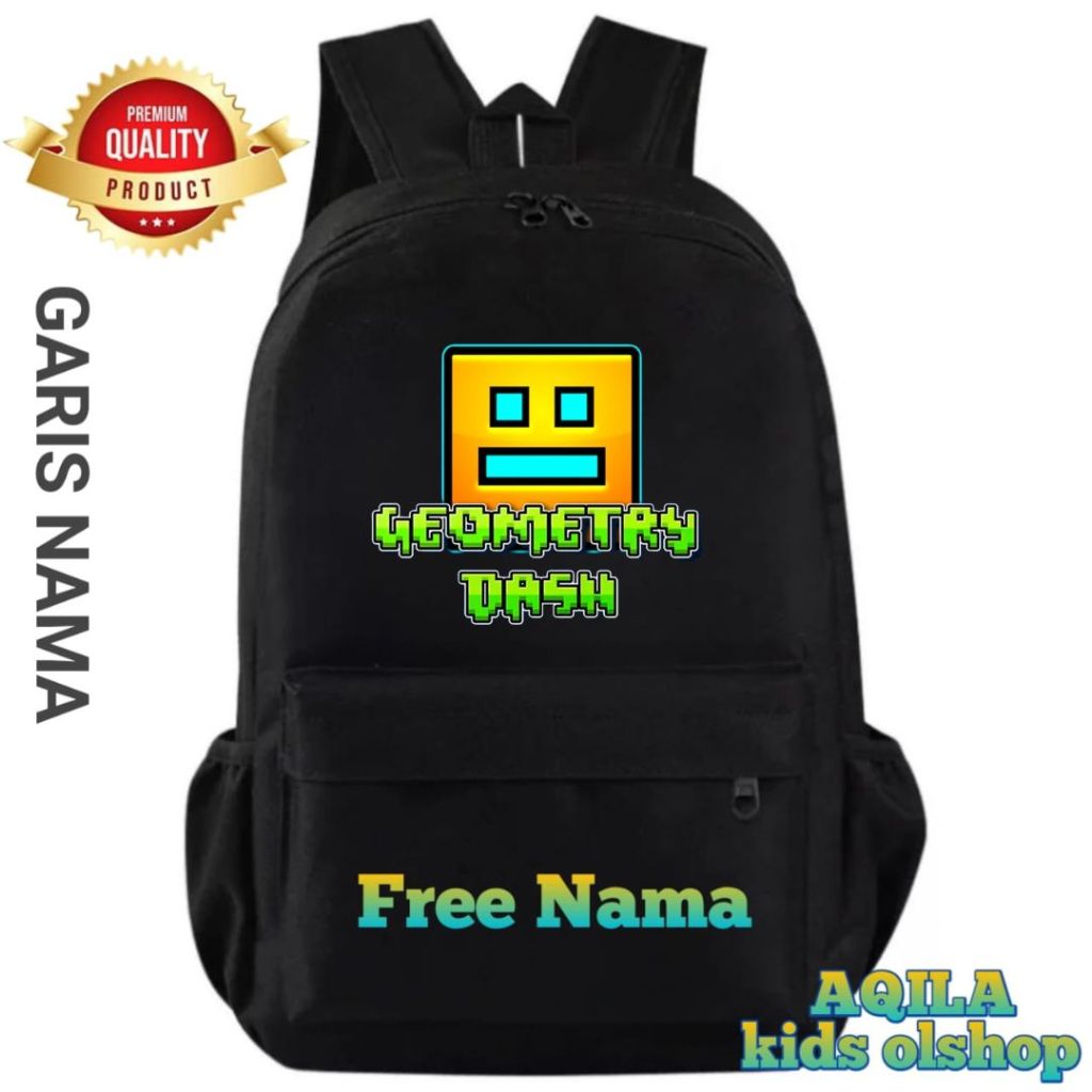 Geometry DASH bag, GEOMETRY DASH children's bag backpack | Shopee Malaysia