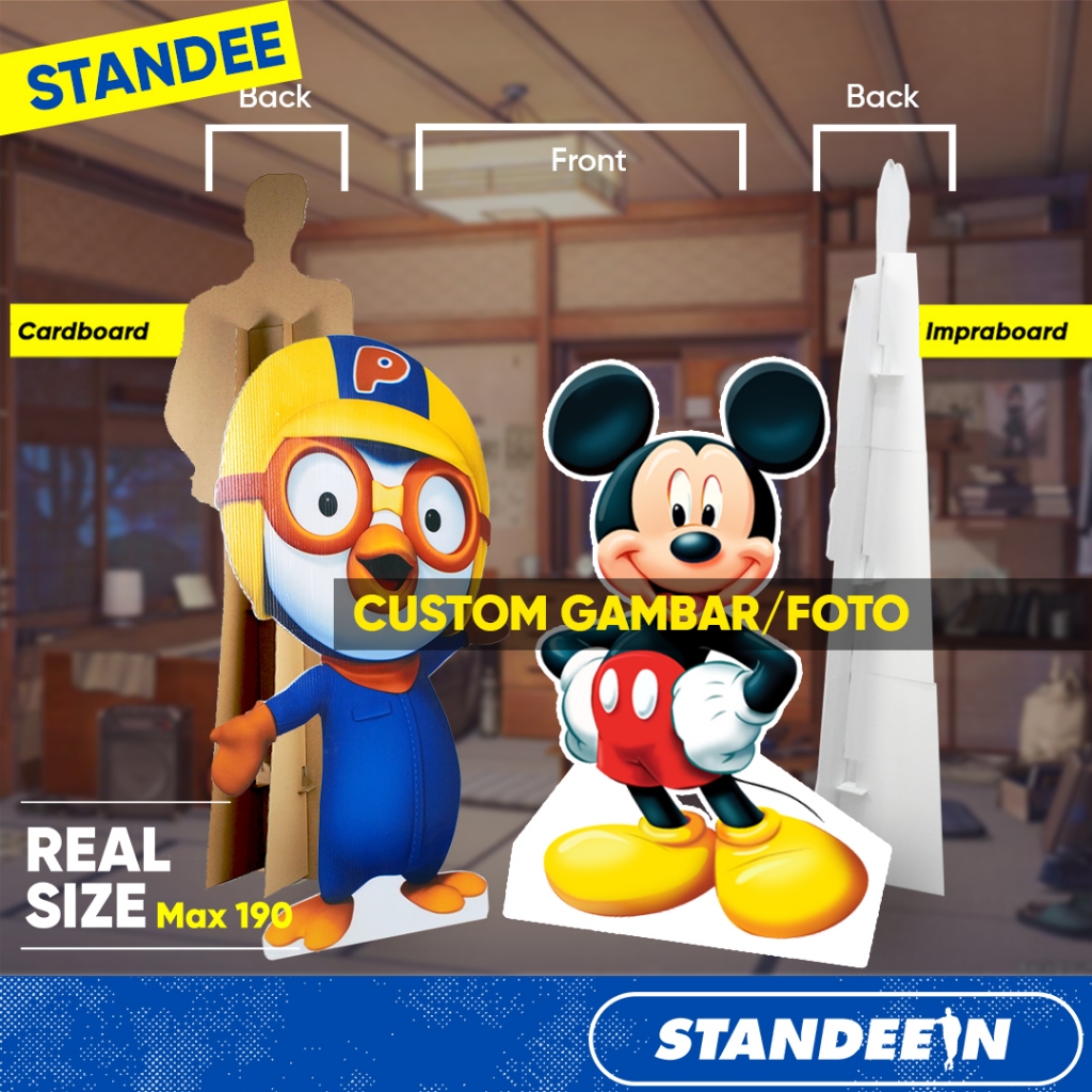 Custom Standee Cartoon Movie Character Image Max Height 190cm | Shopee ...