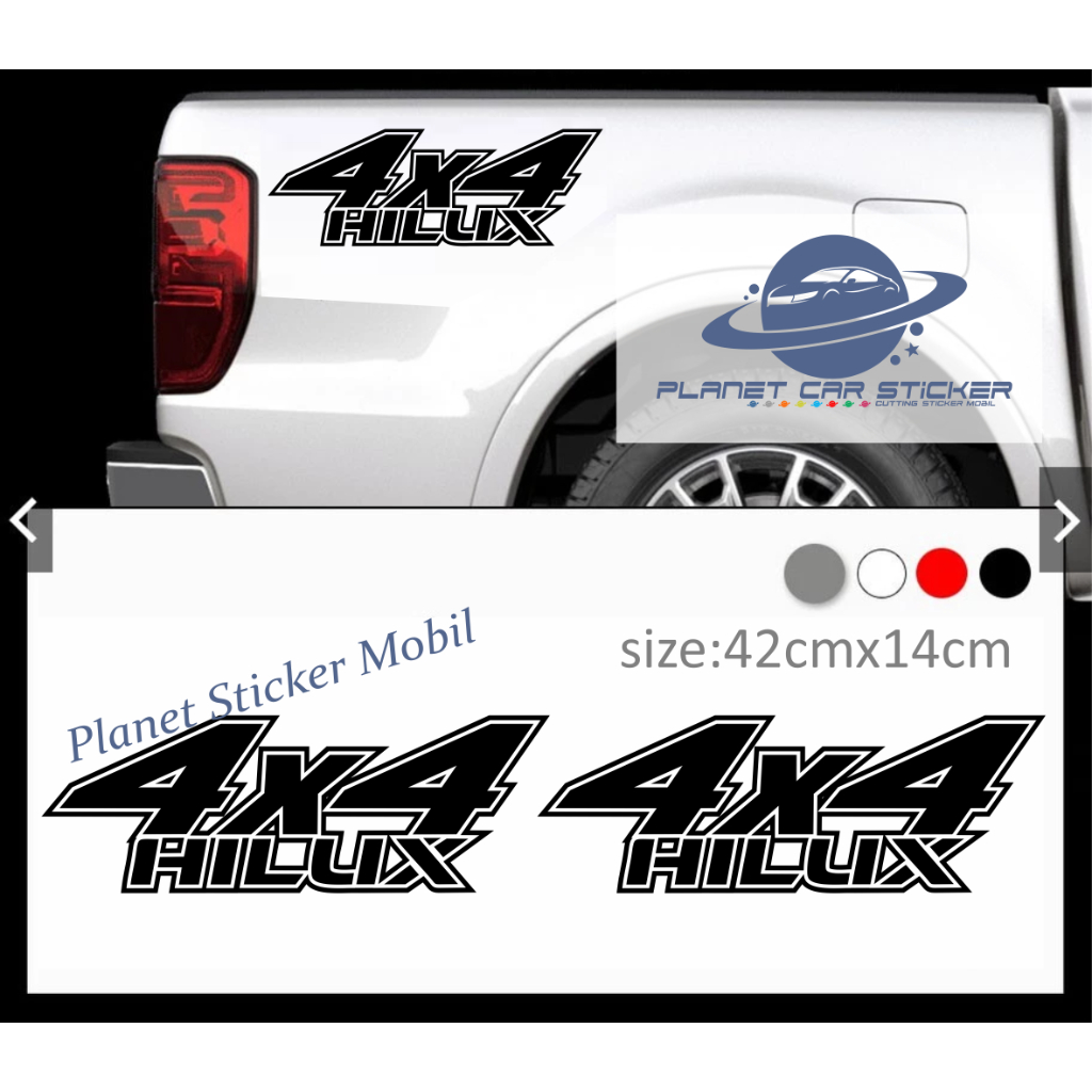 New hilux sticker, toyota hilux side tub sticker, 4x4 hilux sticker ...