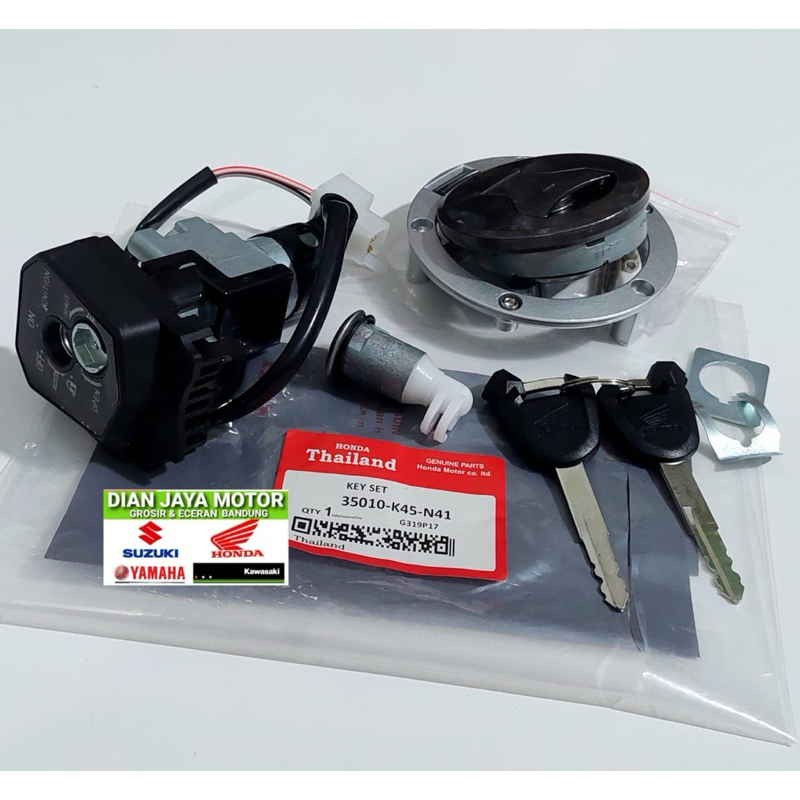 (Thailand) Ignition key set K45 Cb150r new led socket 2 cables Ignition ...