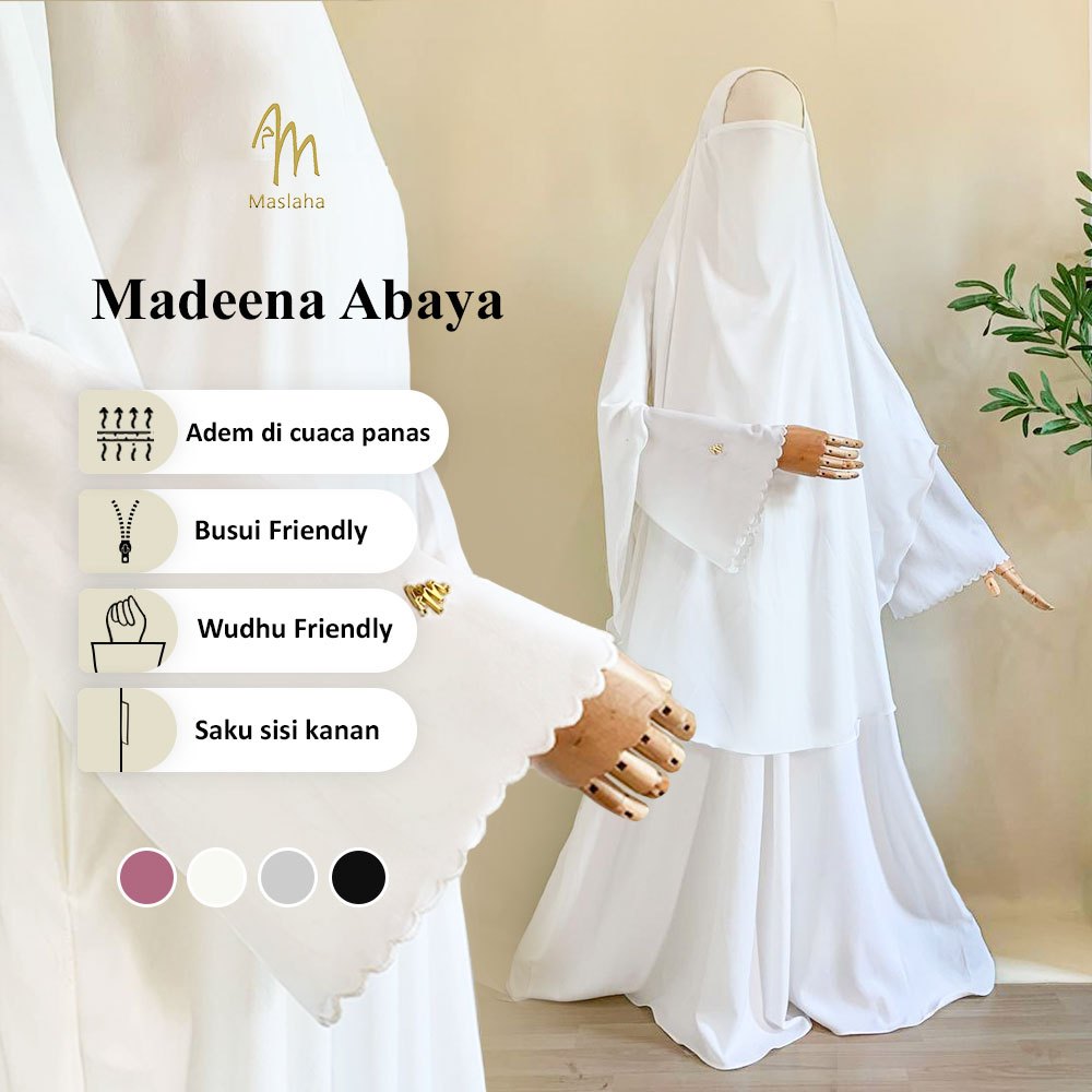 Maslaha Niqab | Madeena Abaya | Turkish Abaya Hajj Umrah Gamis ...