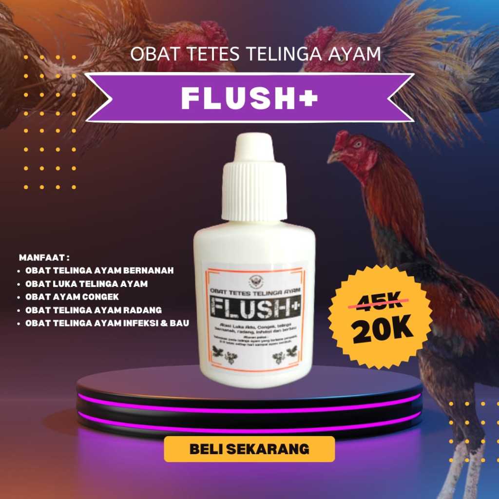 Flush+ Ear drops for chickens with festering infection wounds by Botoh ...