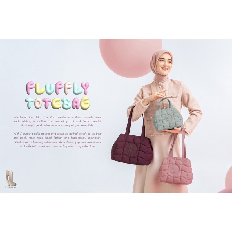 "Women's Bag" ~ Fluffly Tote Bag ~ ( Hey'Local.Id ) | Shopee Malaysia