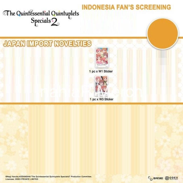 The Quintessential Quintuplets Specials 2 x CGV Official Fans Screening ...