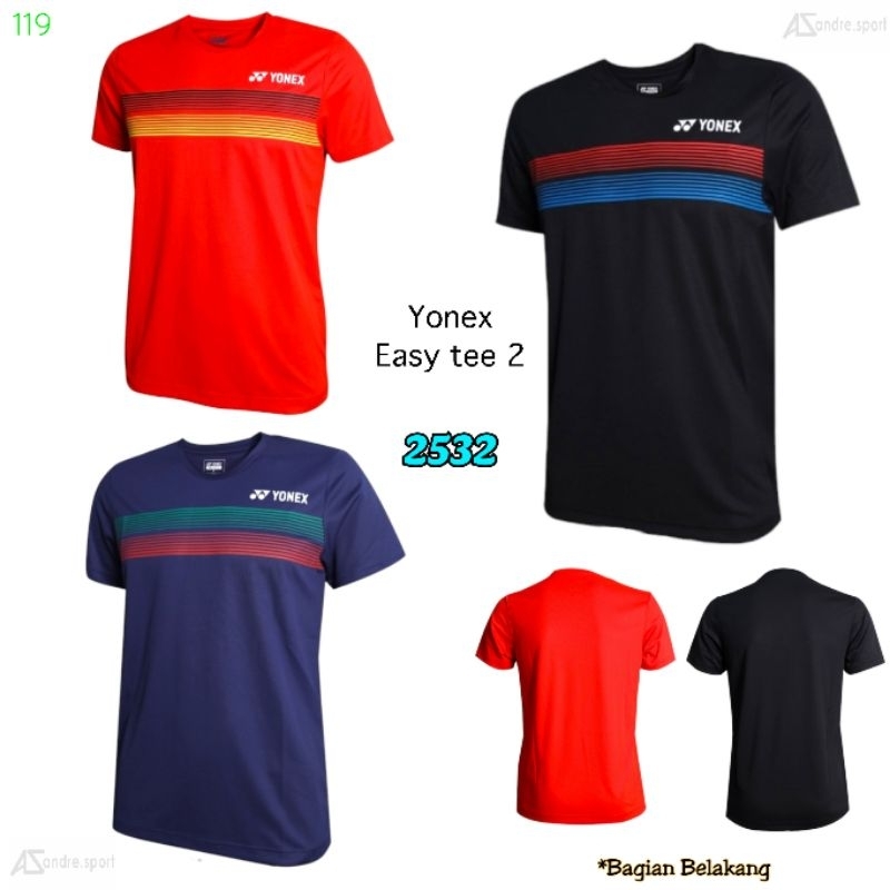 Original Yonex 2532 Easy Tee 3 Badminton Shirt/Jersey | Shopee Malaysia