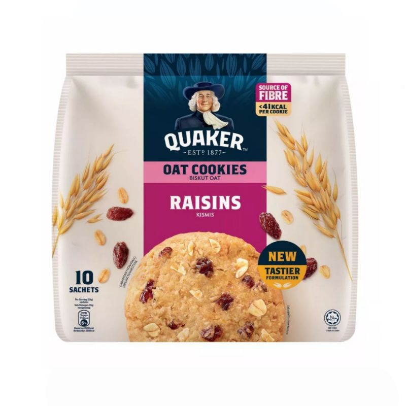 Quaker Oat Cookies Raisin Malaysia (10 pack) | Shopee Malaysia