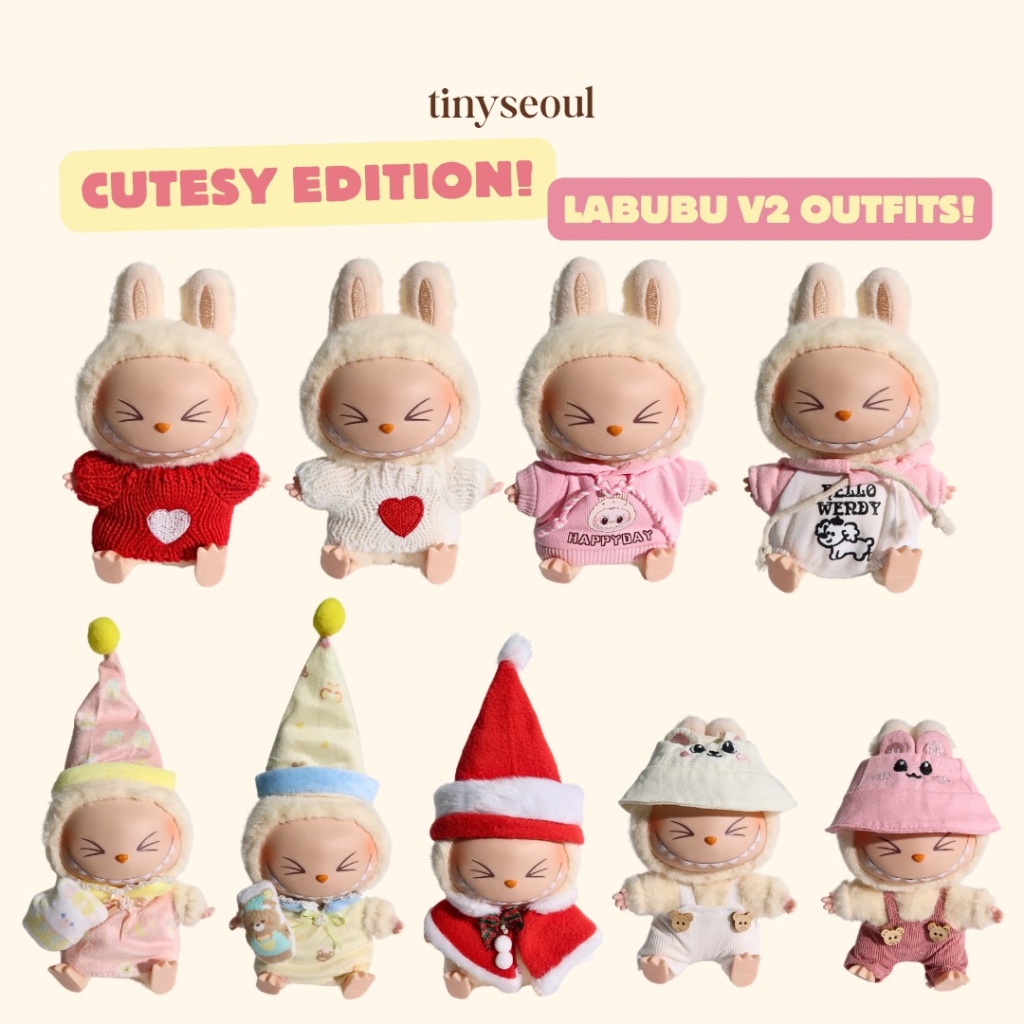 Tiny SEOUL Labubu CLOTHES V1 V2 PREMIUM - Labubu CUTESY EDITION ...