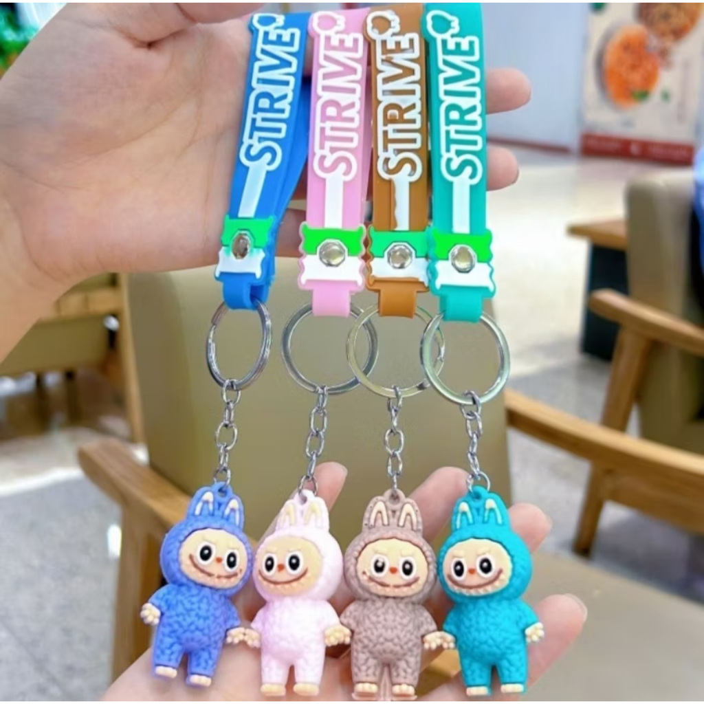 GANTUNGAN Labubu Keychain / Labubu Keychain / Colorful Labubu Keychain ...