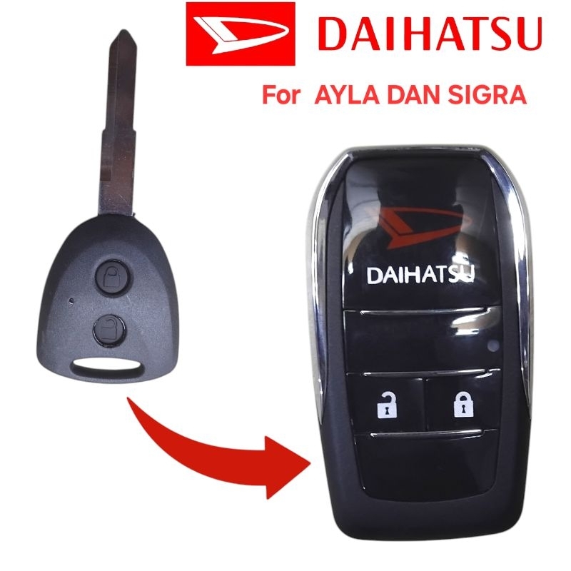Daihatsu ayla and sigra folding/flipkey remote key casing | Shopee Malaysia