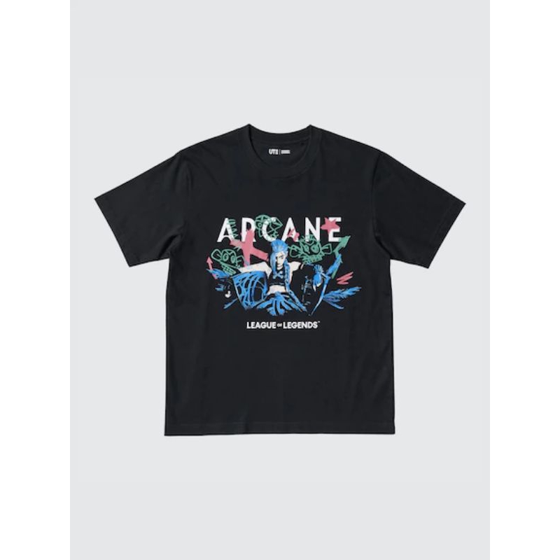 New IN UNIQLO UT ARCANE League of Legends T-shirt Short Sleeve Graphic ...
