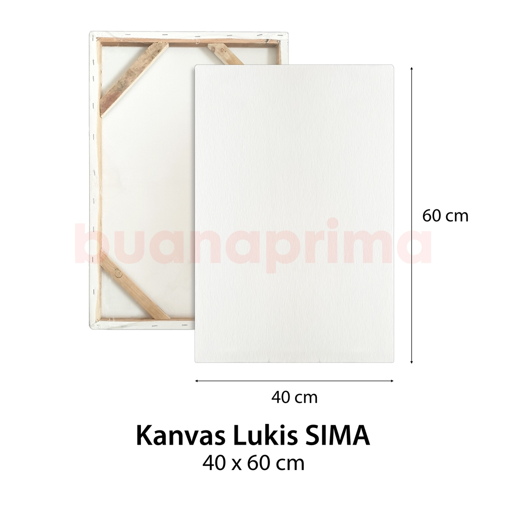 PUTIH Sima Painting Canvas 40 x 60 cm White Painting Media | Shopee ...
