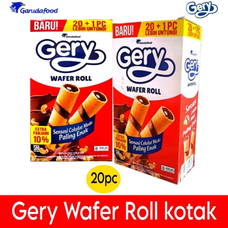Gery Wafer roll cashew chocolate box contains 20 pcs | Shopee Malaysia