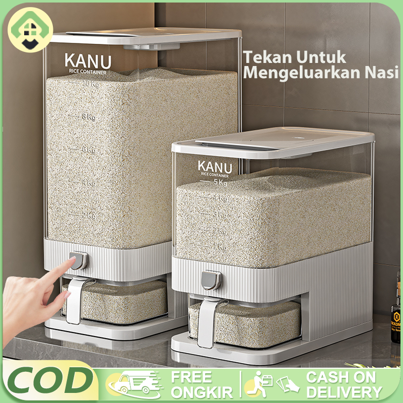 Luxury AESTHETIC RICE DISPENSER GIFT AUTOMATIC BOX RICE STORAGE ...