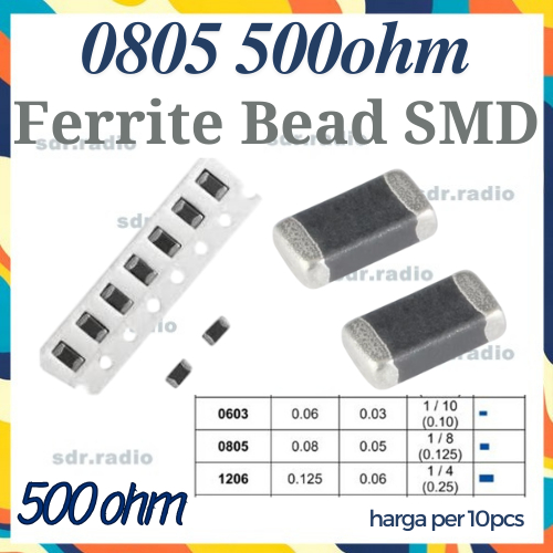 10pcs Ferrite Beads 500ohm SMD Ferrite Bead 500ohm SMD | Shopee Malaysia