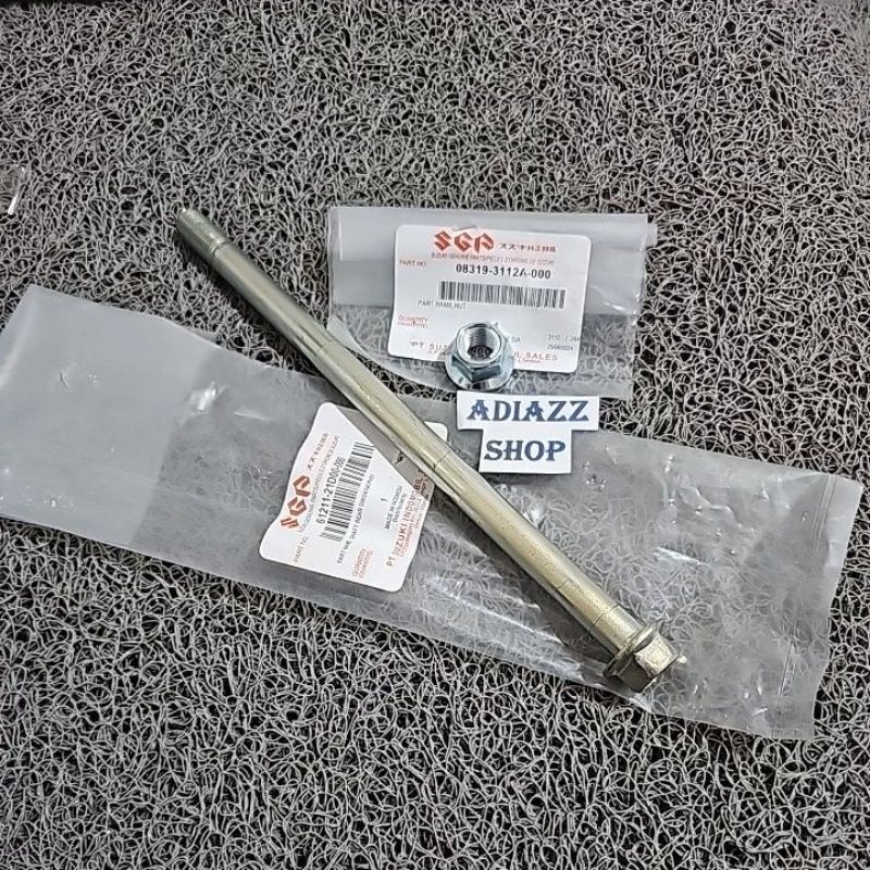Axle swing arm bolt set arm nut satria 2 stroke lumba ru shark lscm original SGP 61211-21D00 ...