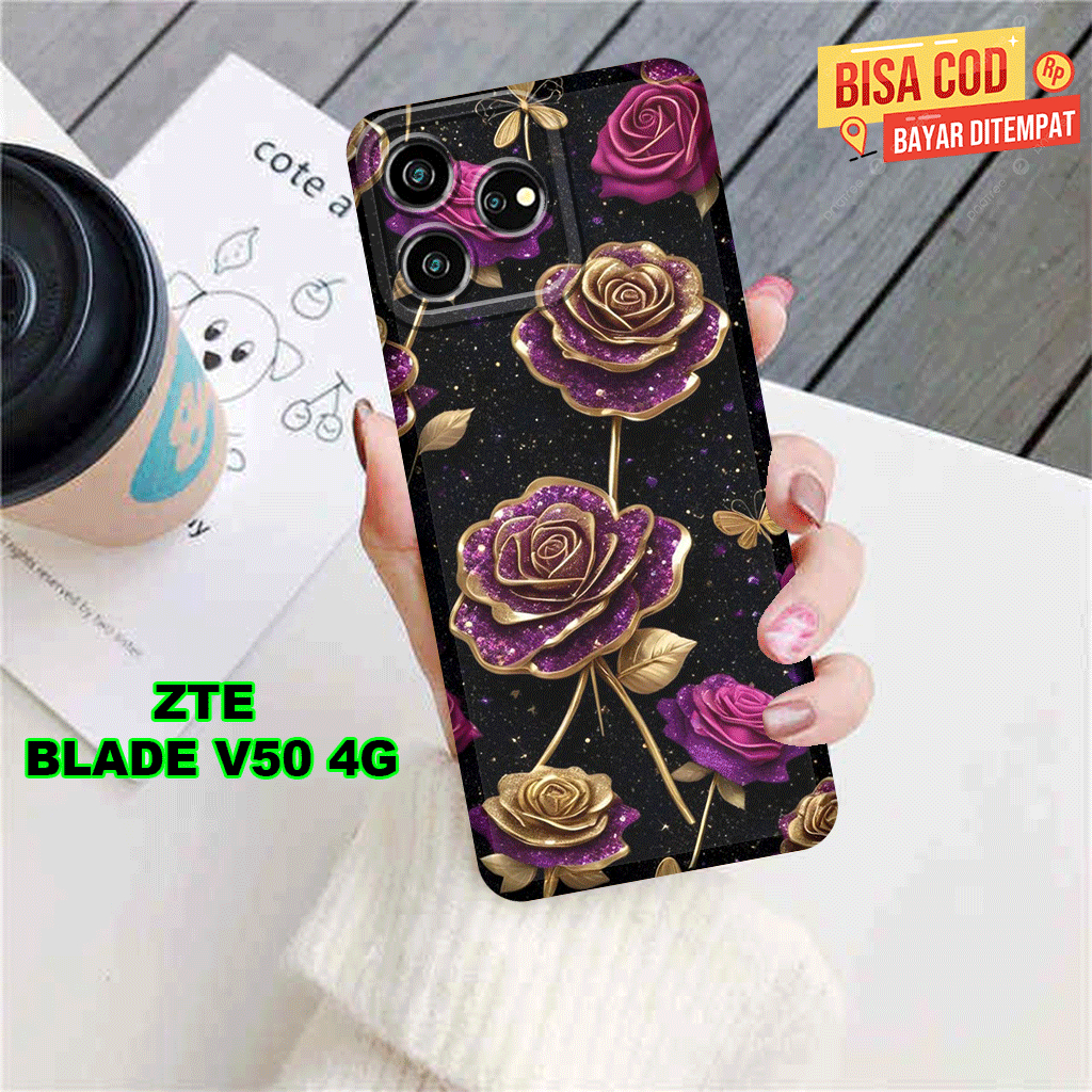 HP Rc22 Case ZTE BLADE V50 DESIGN 4G - Casing ZTE V50 4G-FLOWER motif ...