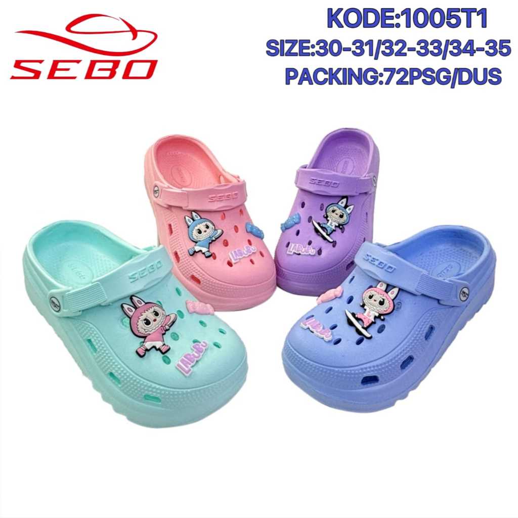 Children's Baim Sandals with Jibbitz LABUBU Popmart Children's Frog ...