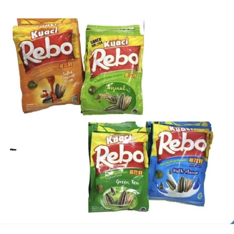 Kuaci Rebo 1 pack 10 packs Original, Milk, Salted Caramel, Green Tea ...