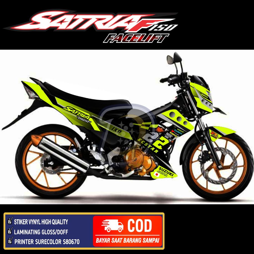 Satria Fu facelift Sticker 2014 Satria Fu facelift Decal Satria Fu 150 ...