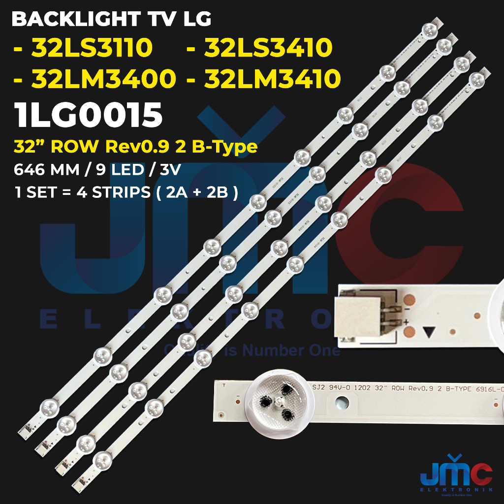 Lg 32 Inch TV Backlight 32LS3400 32LS3110 32LM3410 32LM3400 32” ROW ...