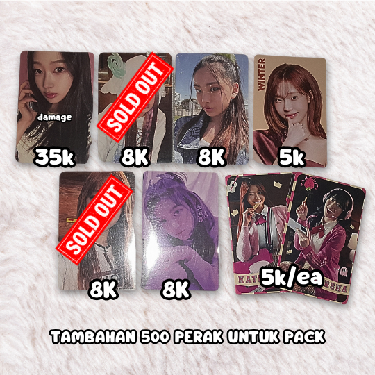 Please Read The Description | Official PHOTOCARD GIRLBAND | Karina AESPA | Oreo BLACKPINK ...