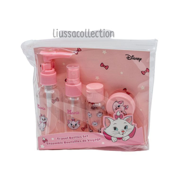 Miniso Travel Kit - Disney Cat Collection Travel Bottles Set 5 pcs ...