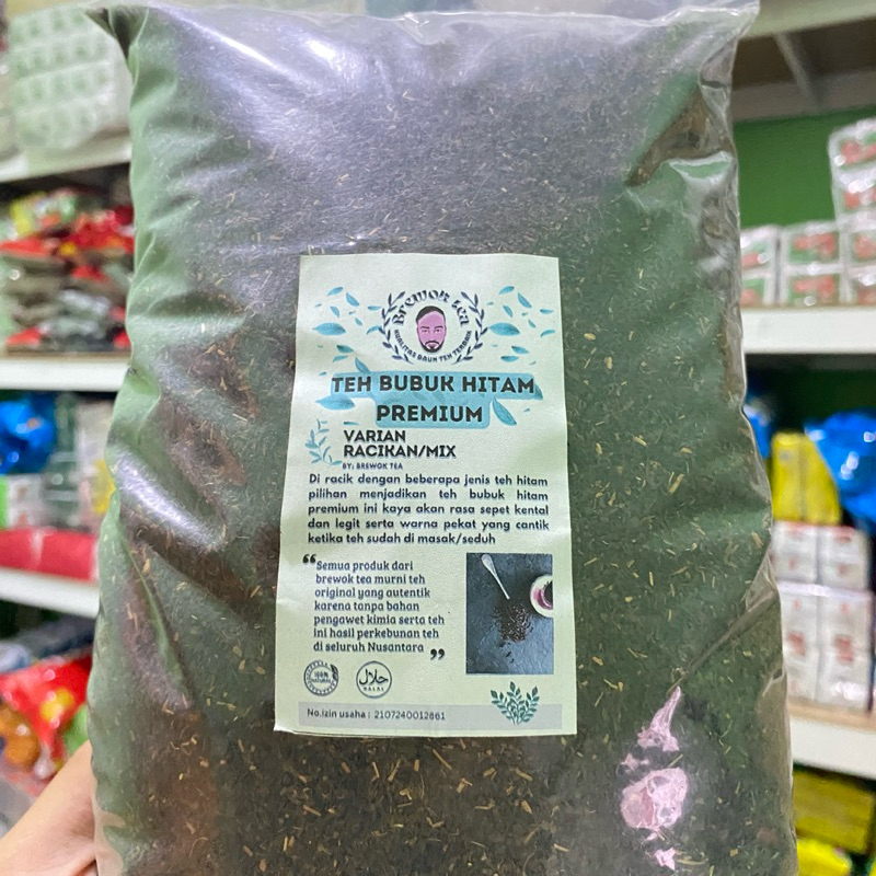 HITAM Premium BLACK POWDER TEA EXP 2026 BLACK TEA 1kg | Juragan TEA ...