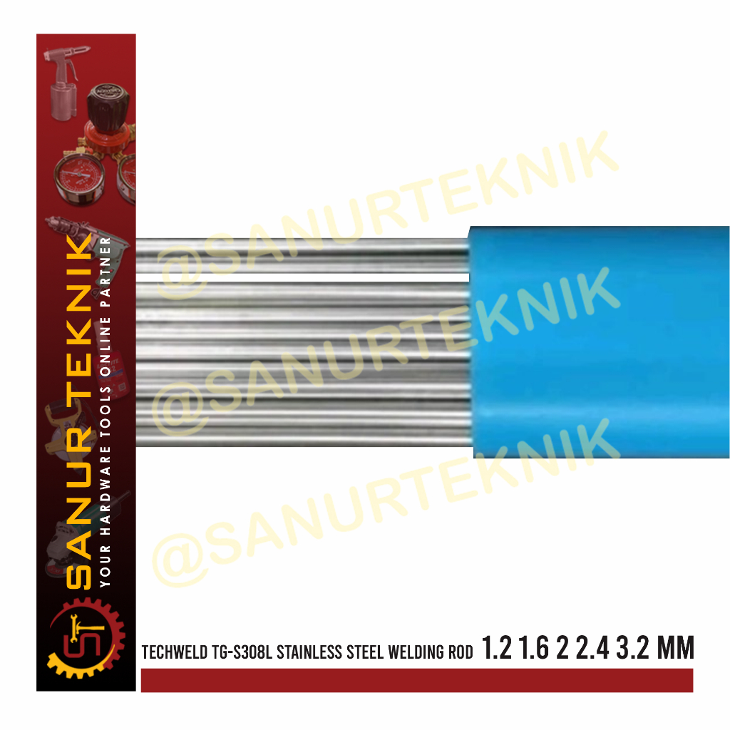 Techweld TG-S308L Stainless Steel Welding Rod TIG 1.2 1.6 2 2.4 3.2 mm ...