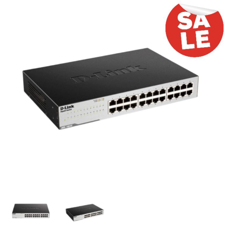D-link DGS-1024C 24-Port 10/100/1000Base-T Unmanaged Standalone Gigabit ...