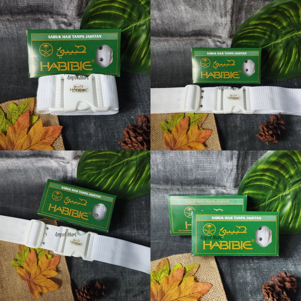 PUTIH Ihram Habibie Belt All Size Habibie Ihrom WHITE All Size Hajj ...