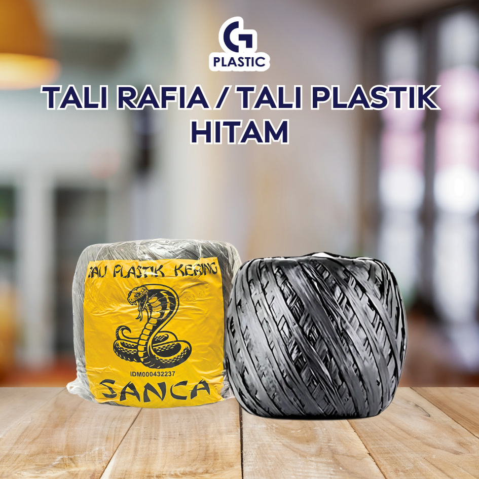 HITAM Black Raffia Rope / Long Black Plastic Rope / Long Rope / Long ...
